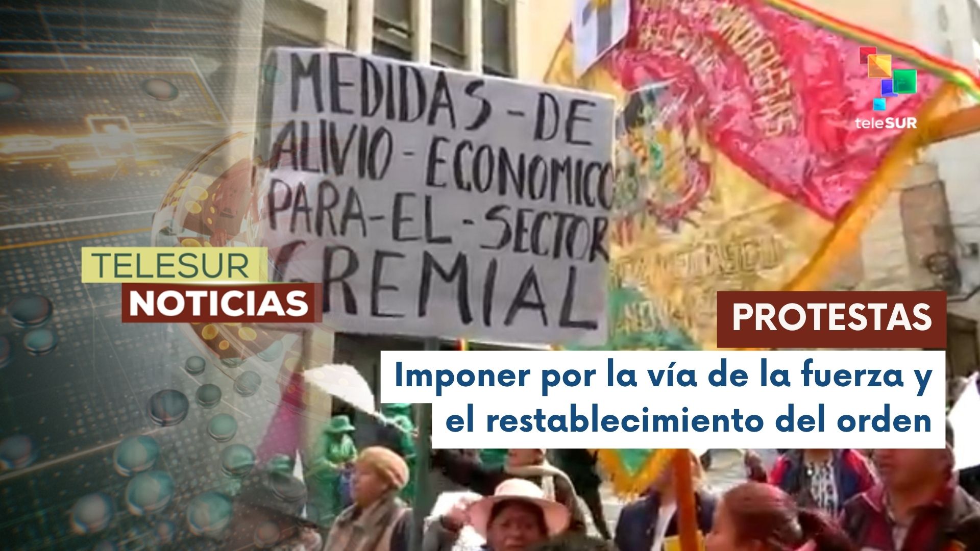 Sectores sociales en Bolivia protestan en contra del gobierno