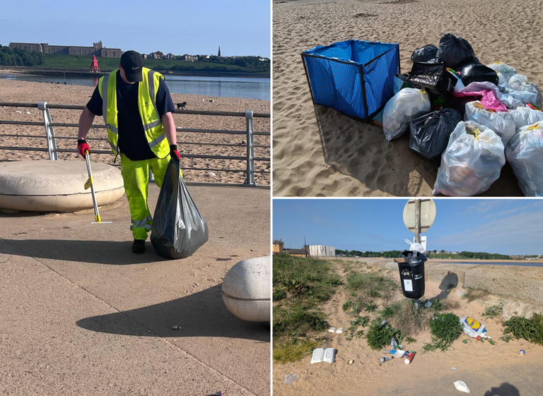 Five tonnes of rubbish removed from South Shields seafront following ...