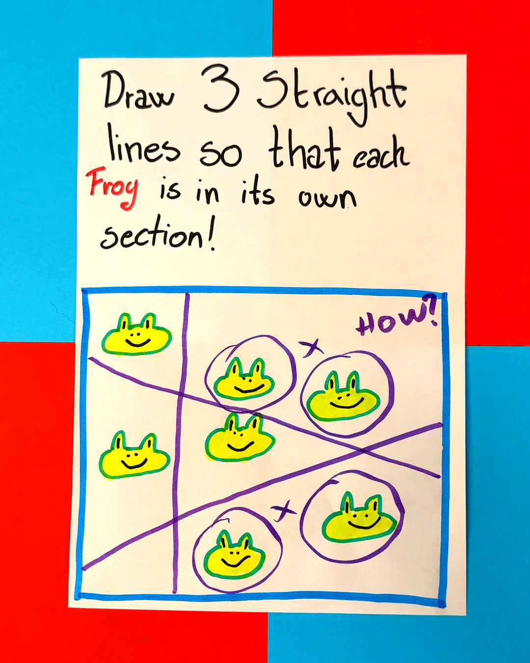 Who can solve this impossible lines drawing challenge ️🐸