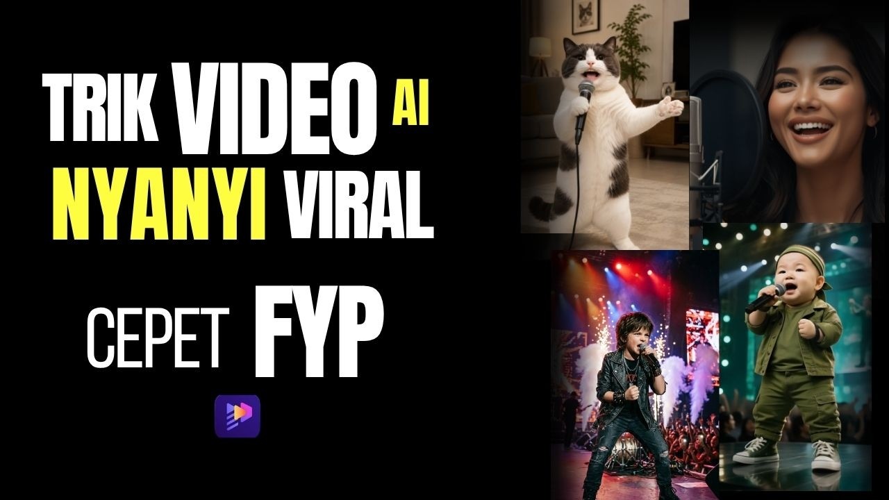 Tips video nyanyi viral gampang FYP di Edimakor AI - produksi audio editing