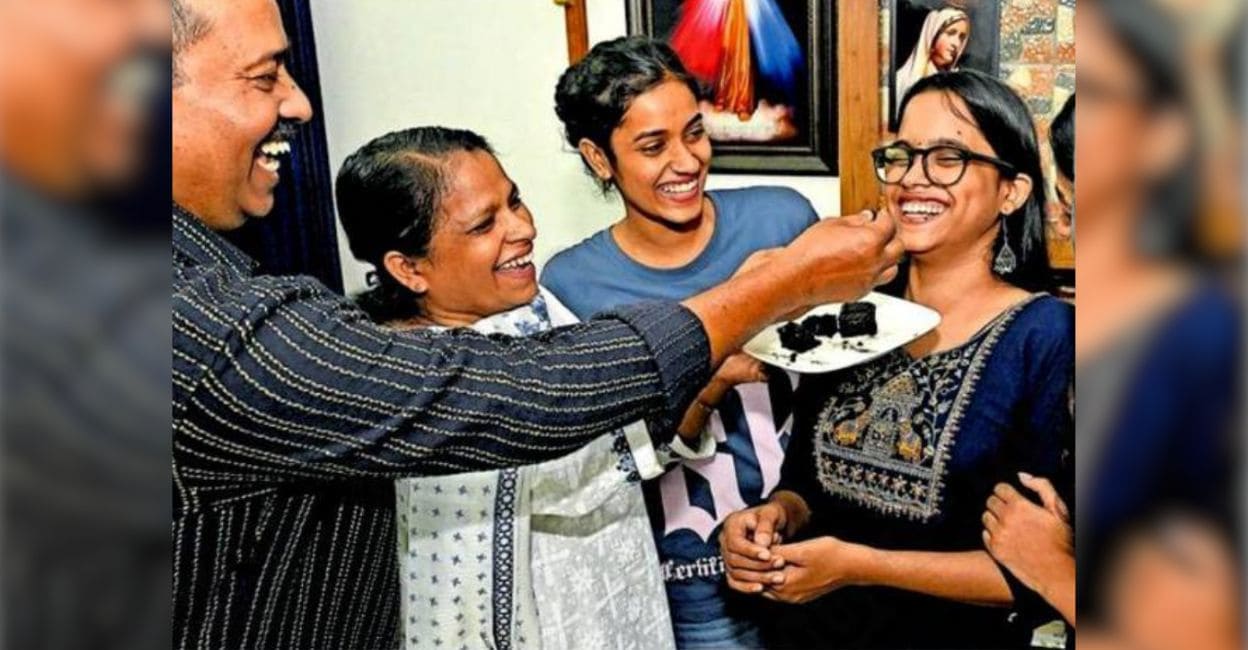 Visually impaired student scores full marks in Plus Two exams