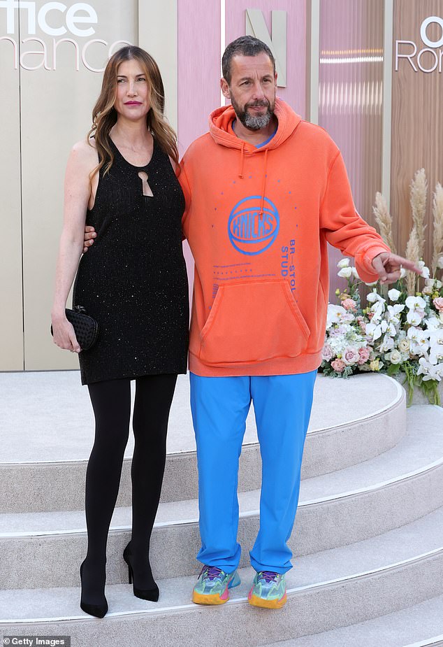 Adam Sandler slammed for 'embarrassing' display at wife's big movie ...