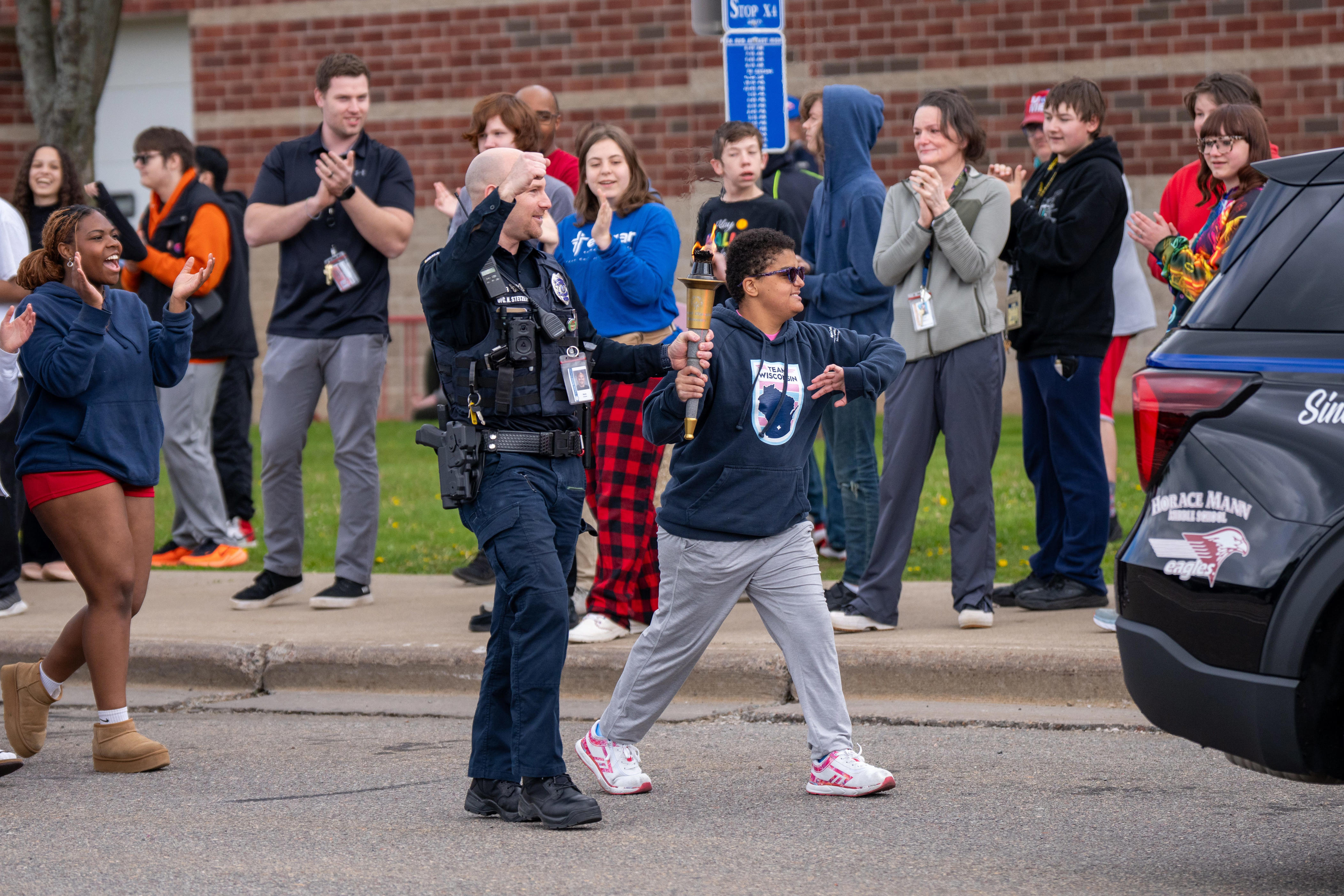Wausau East student-athlete carries torch for Special Olympics