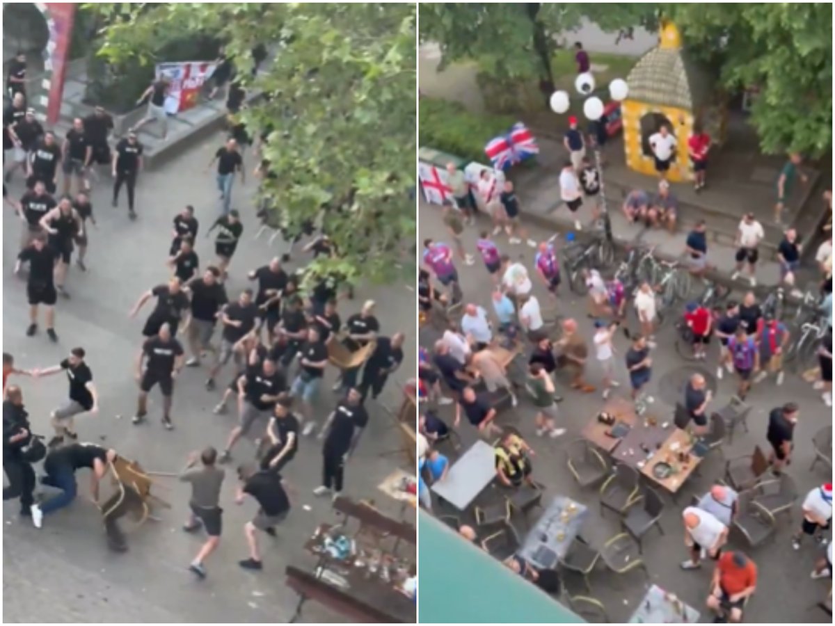 Palace fans clash with Rayo Vallecano 'troublemakers' ahead of final