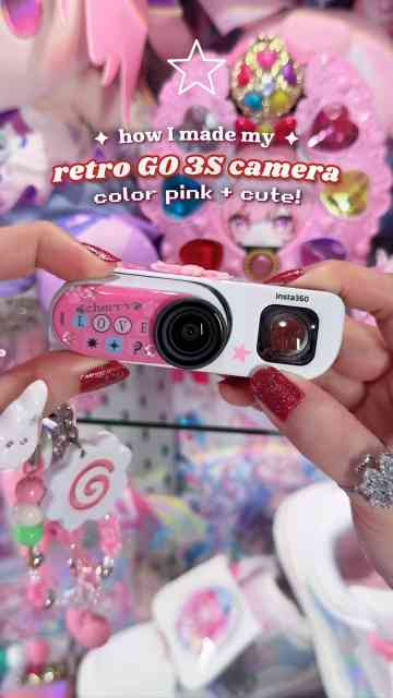 DIY making my Insta360 retro GO 3S pink and cute part 2