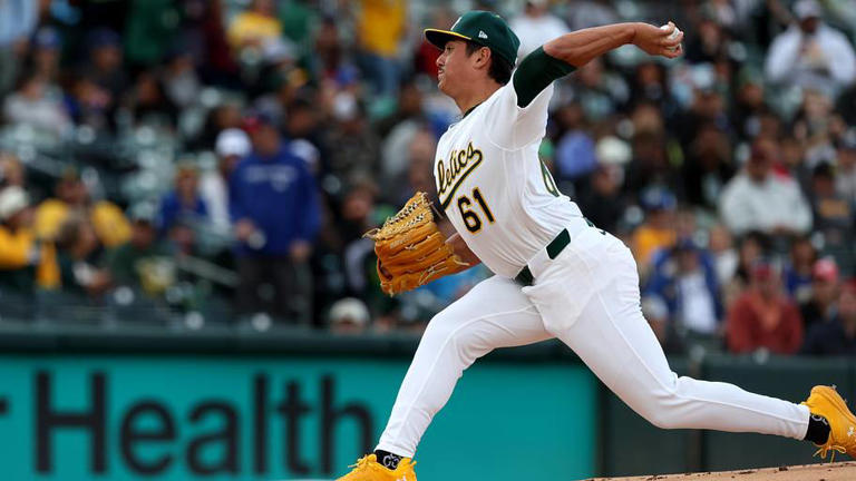 Gage Jump's MLB debut unravels after strong first inning for A's prospect