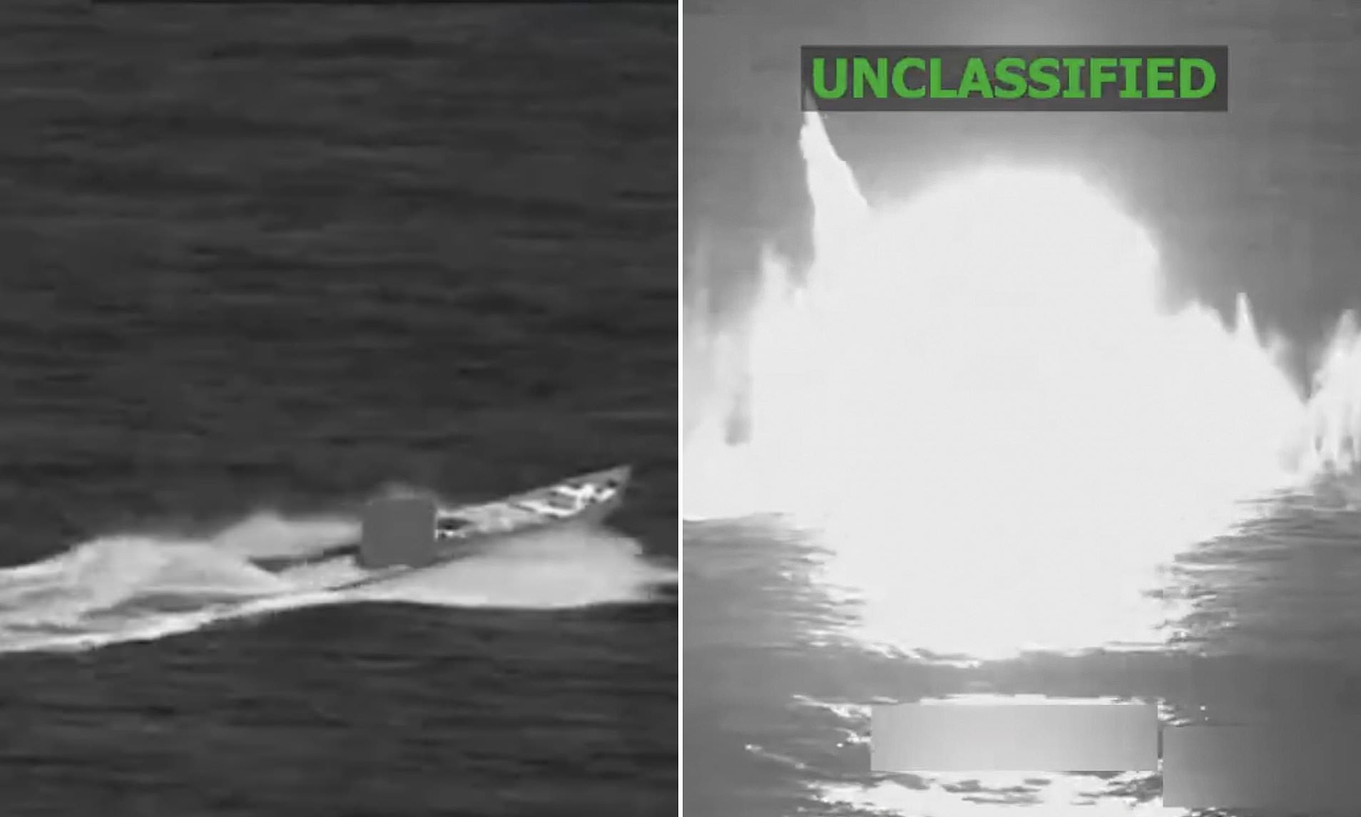 Pentagon obliterates narco-terror boat traveling along trafficking ...
