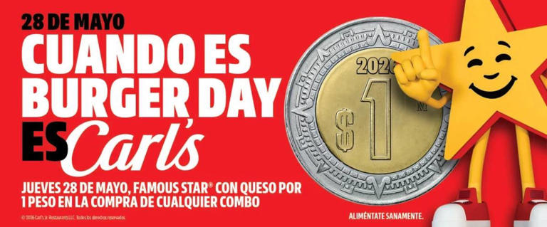 Día de la Hamburguesa 2026: McDonald’s, Carl’s Jr. y Burger King ...