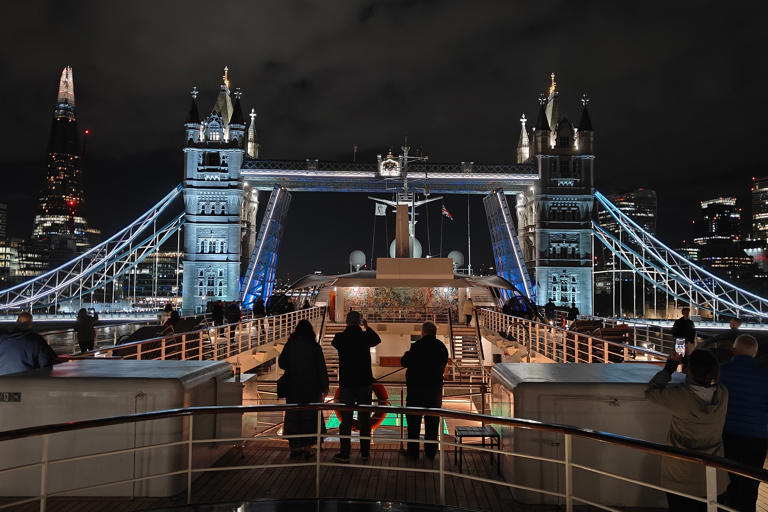I sailed under Tower Bridge on a luxury cruise ship