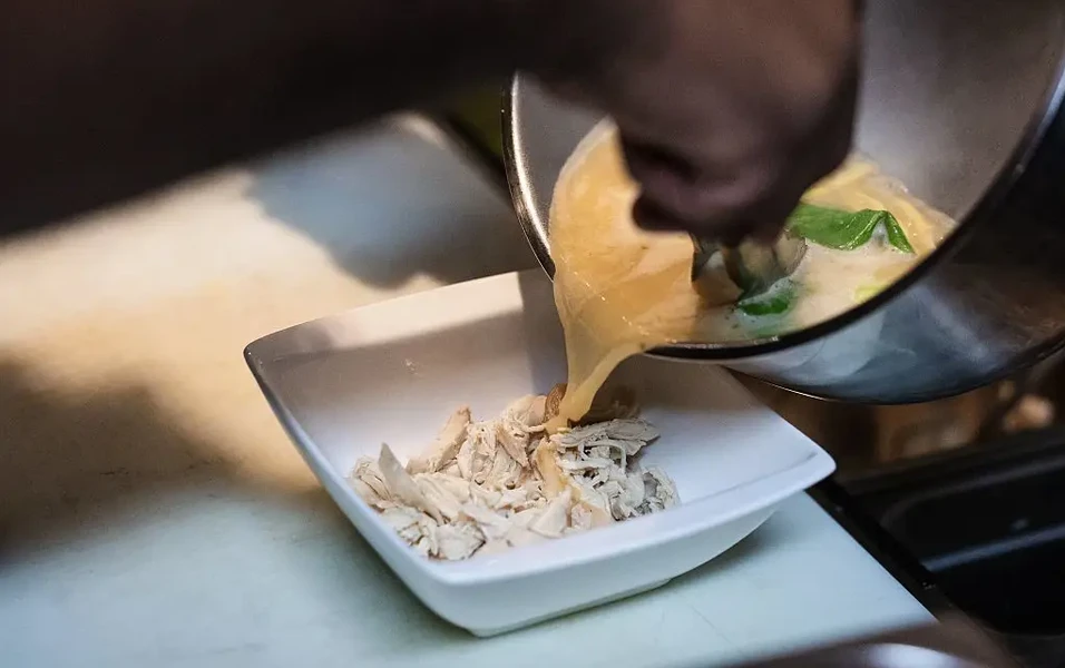 Homemade chicken stock made simple and soulful