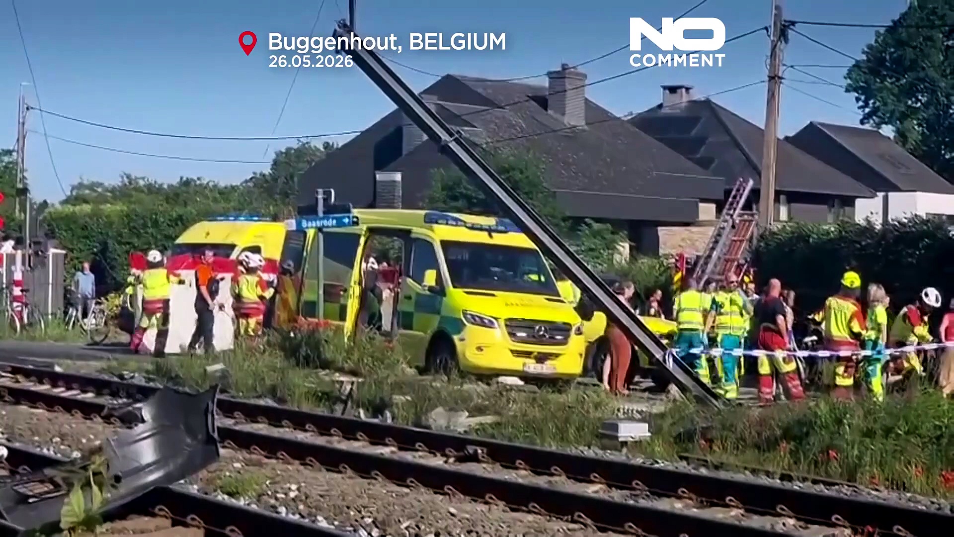 First footage released after deadly train and school minibus crash in ...