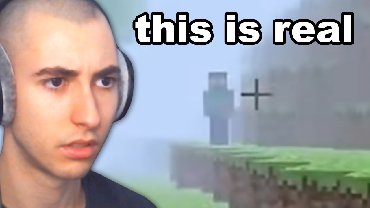 Reacting to original Herobrine seed found in Minecraft