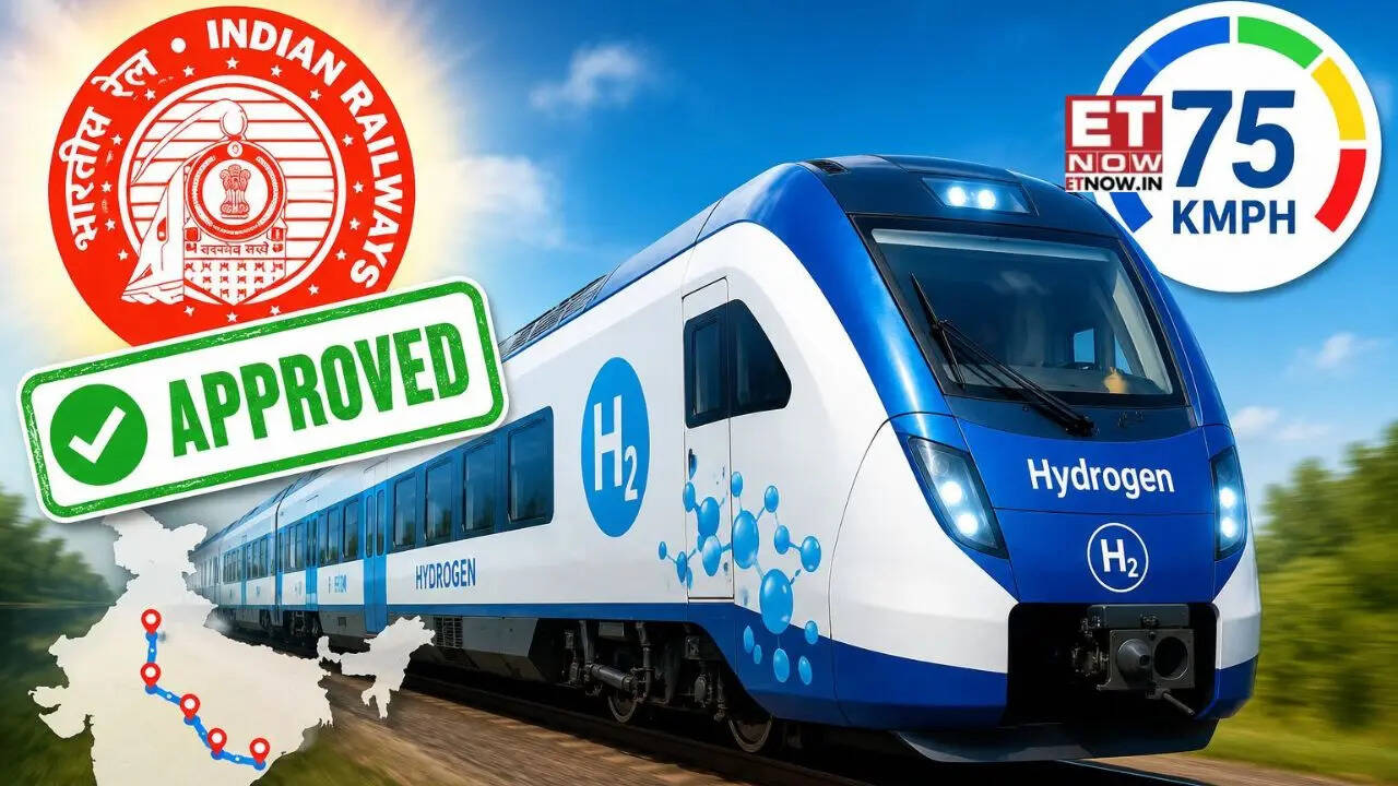 India’s first hydrogen train gets Railway Ministry approval; 10-coach ...
