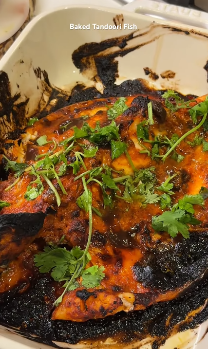 Tandoori masala fish 🐟🔥 Smoky, spicy & packed with bold flavor 😋