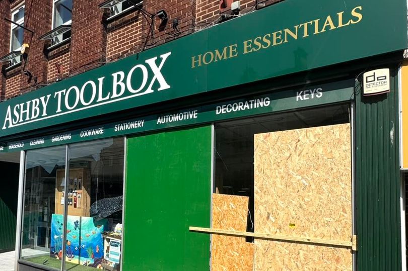 Leicestershire store manager 'saddened' after front window smashed ...