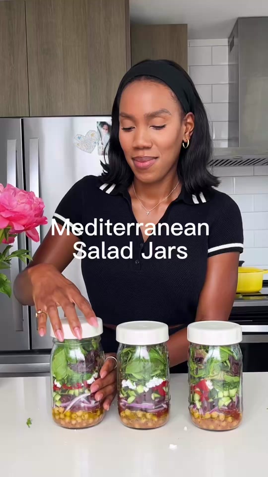 Mediterranean Salad Jars The Perfect Meal Prep For Busy Days