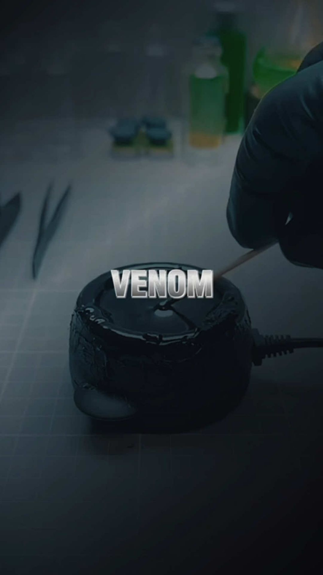 Venom simbionte Marvel diseño impreso en 3D