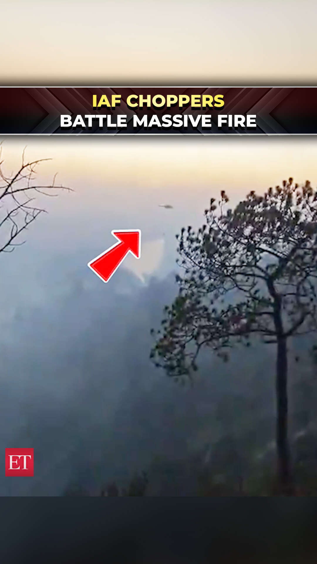 Watch: Indian Air Force choppers conduct aerial firefighting operations ...