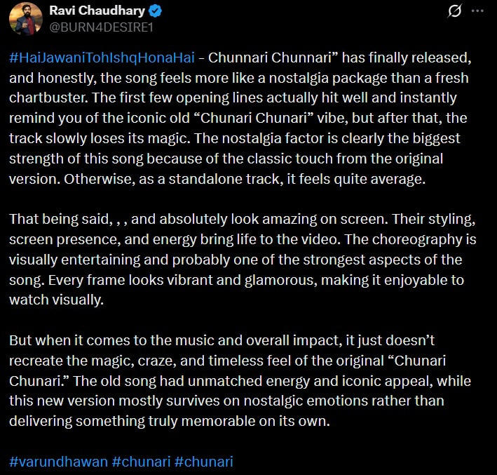 Every masterpiece has cheap copy: Internet roasts Varun's Chunnari ...
