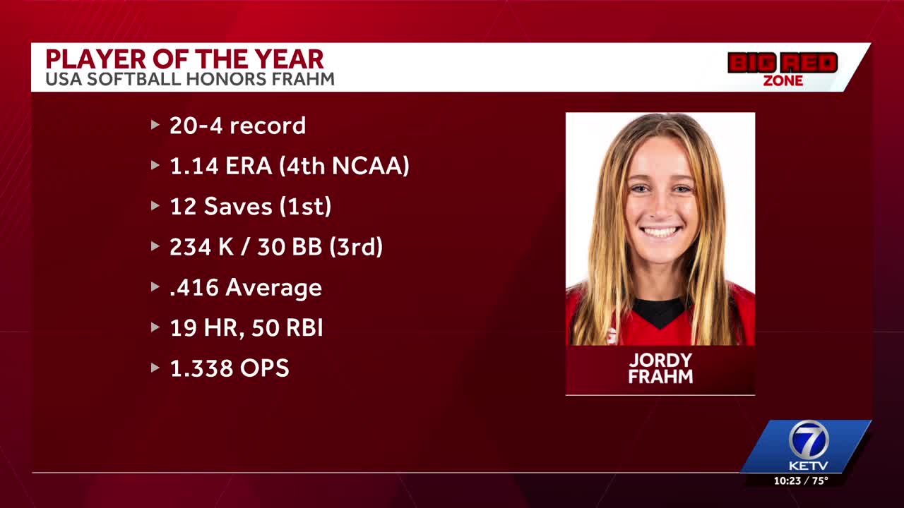 USA Softball names Jordy Frahm Collegiate Player of the Year