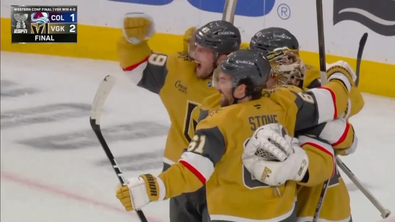 Golden Knights sweep Avalanche to reach Stanley Cup Final