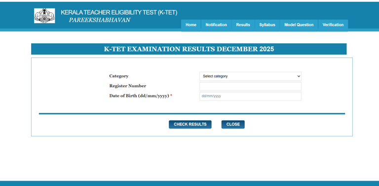 KTET December result 2026 declared at ktet.kerala.gov.in: Direct link ...