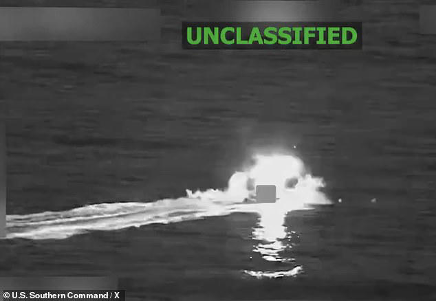 Pentagon obliterates narco-terror boat traveling along trafficking ...
