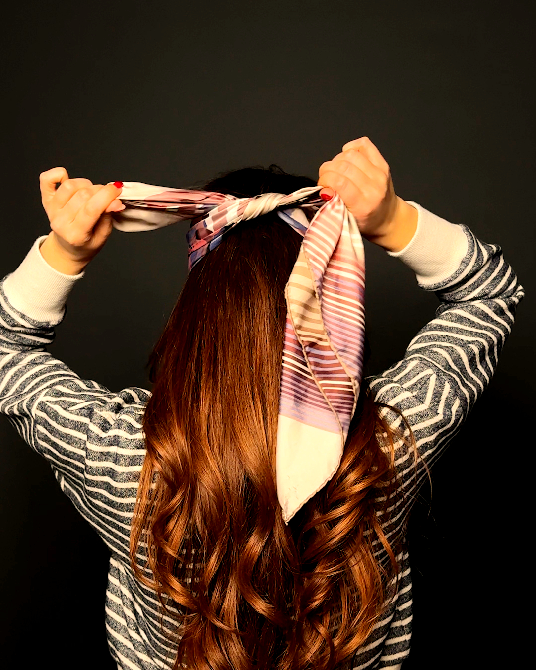 A simple head scarf styling hack