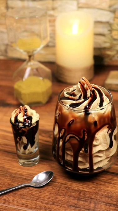 Creamy coffee mousse dessert that melts in your mouth