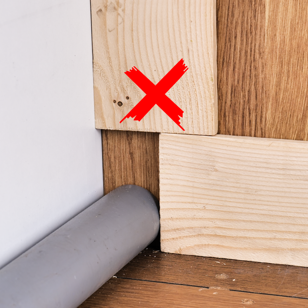 How to seamlessly cut wood for pipe fittings!