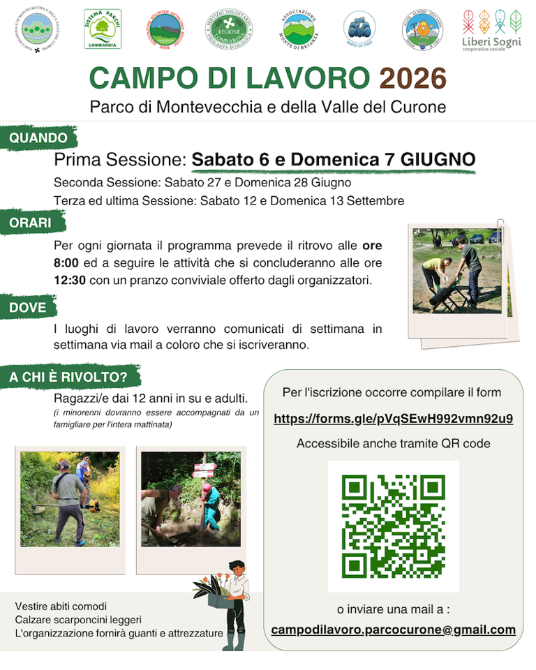 Parco del Curone, tornano i campi di lavoro 2026: tre weekend dedicati ...