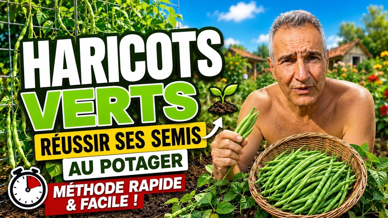 Comment je sème mes haricots verts facilement au potager