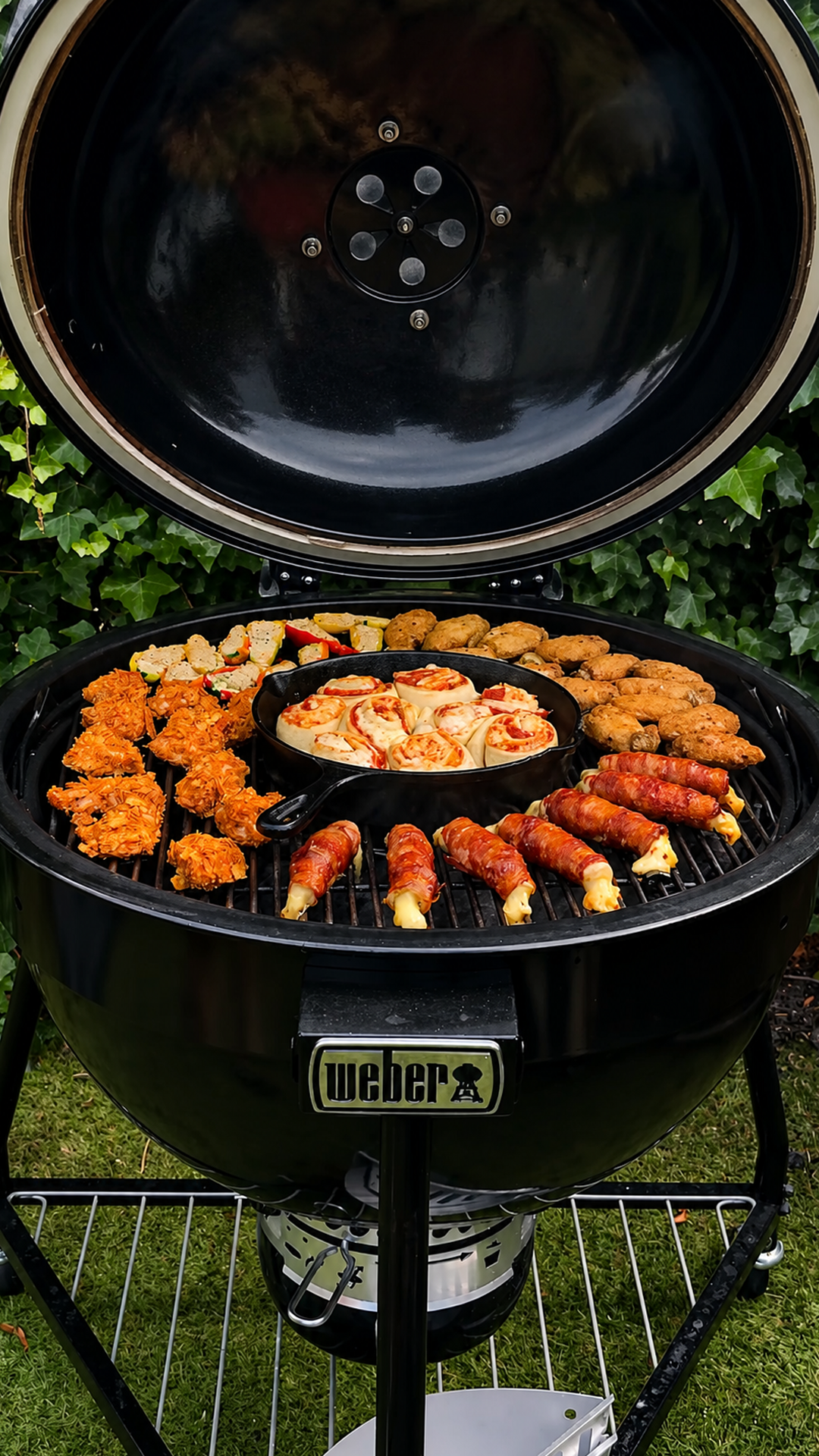 Hoe bereid je vijf verschillende snacks op één barbecue?
