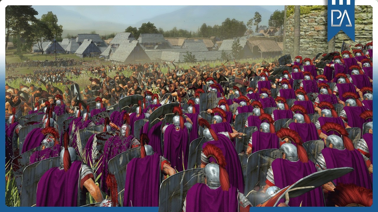 The Romans faced a barbarian horde
