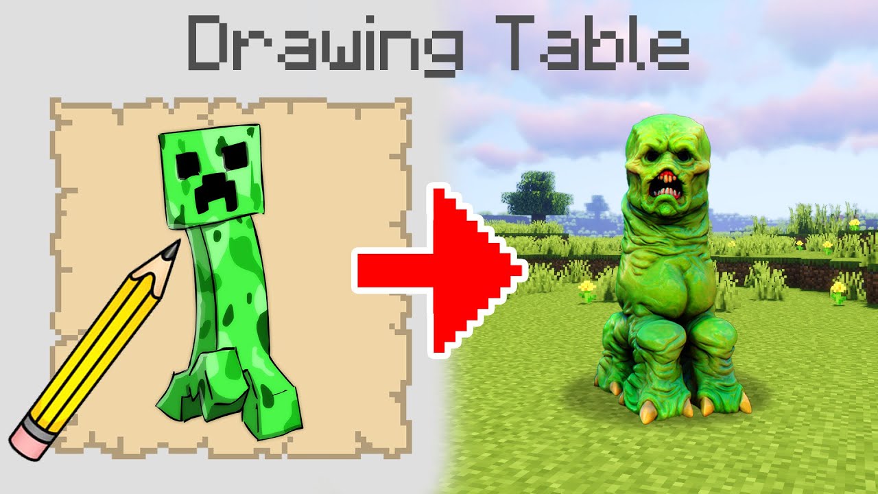 Minecraft, but whatever I draw comes to life