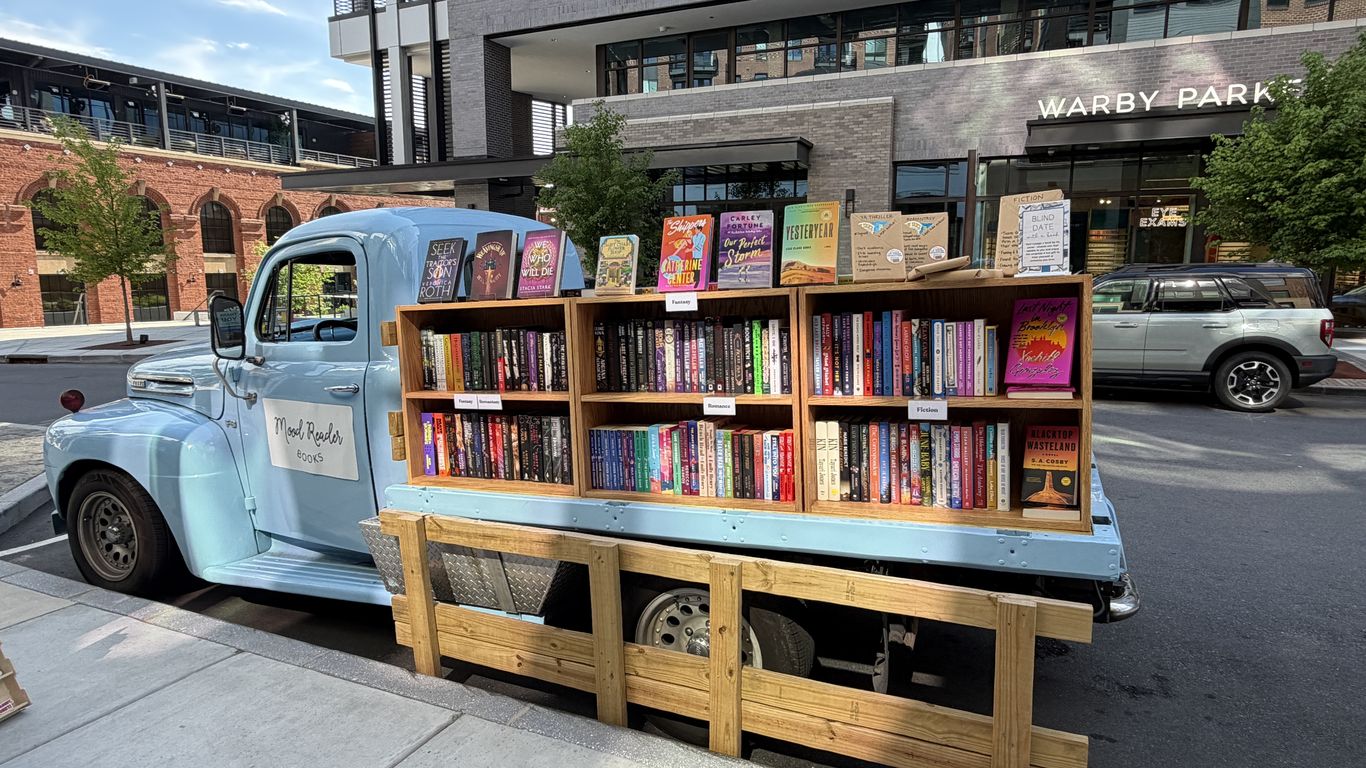 This vintage truck bookstore is popping up across Charlotte