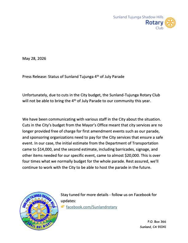 Karen Bass pulls funds for iconic Valley July 4 parade — leaving ...