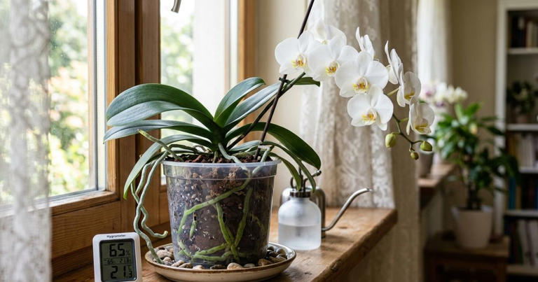 Para a orquídea durar anos, o macete não é molhar mais, mas reparar ...