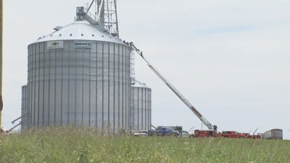 1 dead following grain bin entrapment in Wabash County