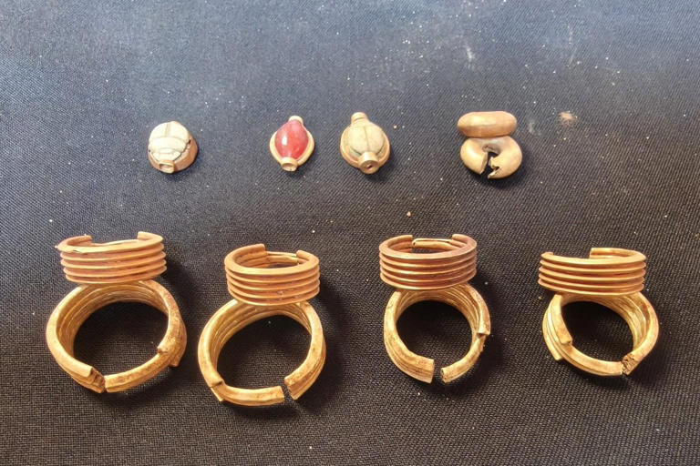 Trove of artefacts unearthed in Egypt including ancient inscriptions