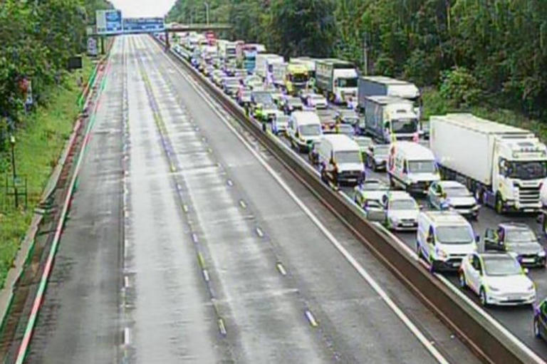 M6 closed near Stoke-on-Trent due to 'police incident' as traffic ...