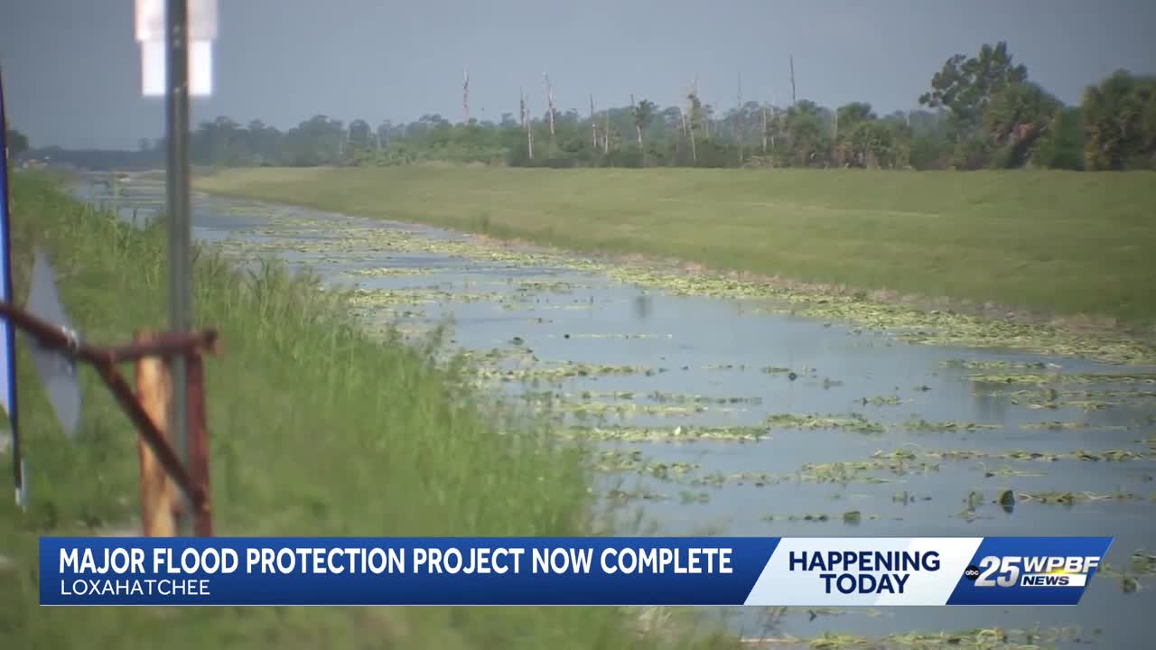 Flood protection project completed in western Palm Beach County as ...