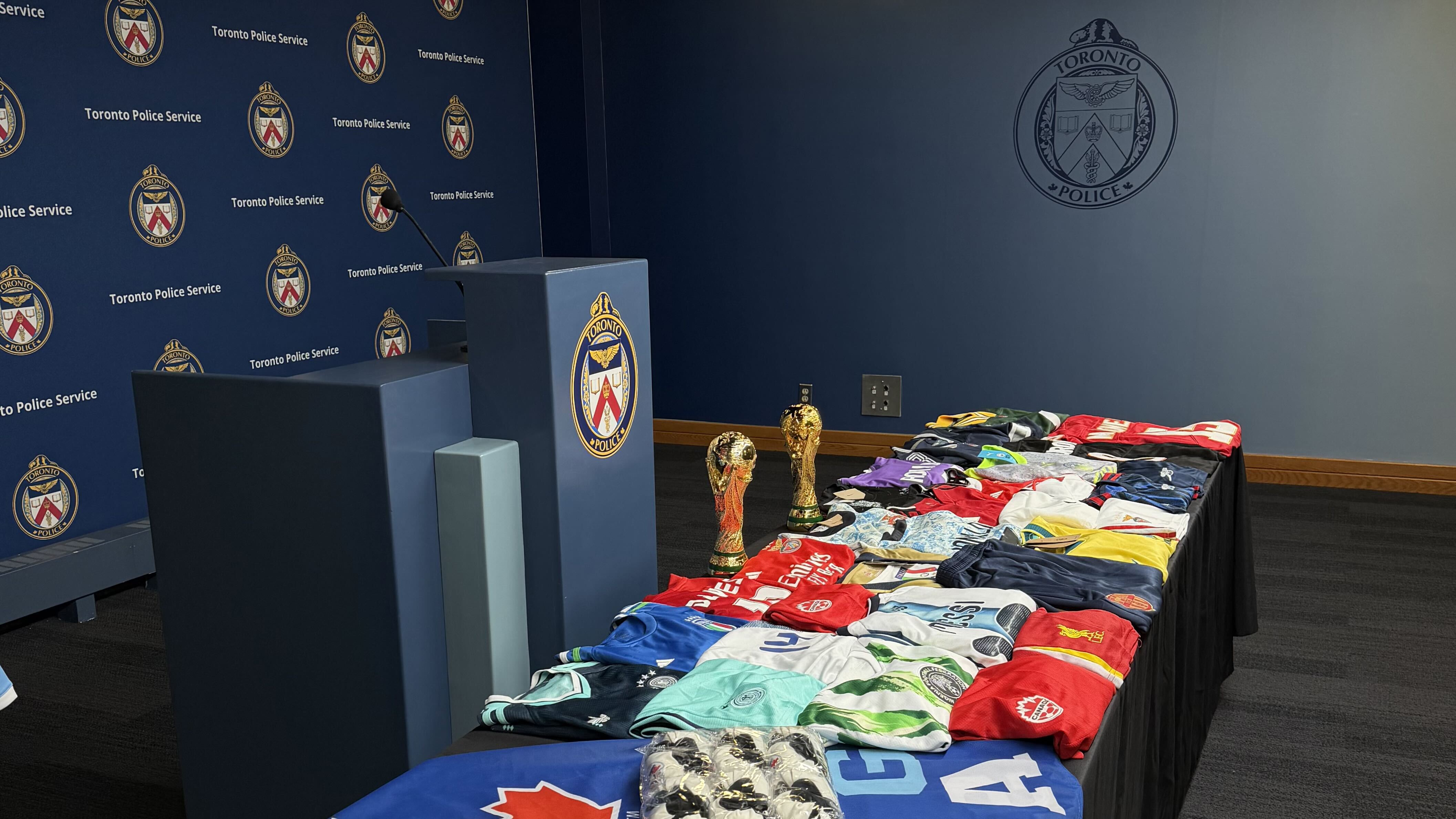 Toronto police seize knock-off soccer merch items ahead of World Cup