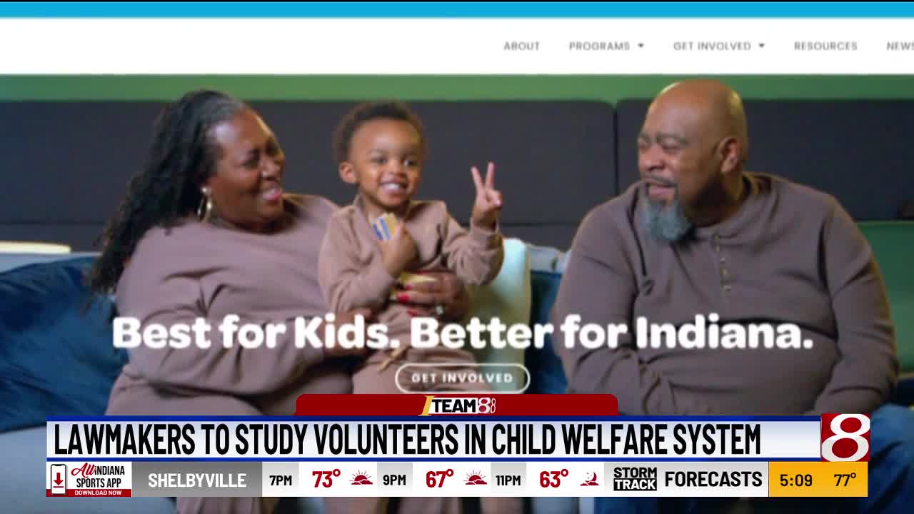Indiana lawmakers to study volunteers in child welfare system