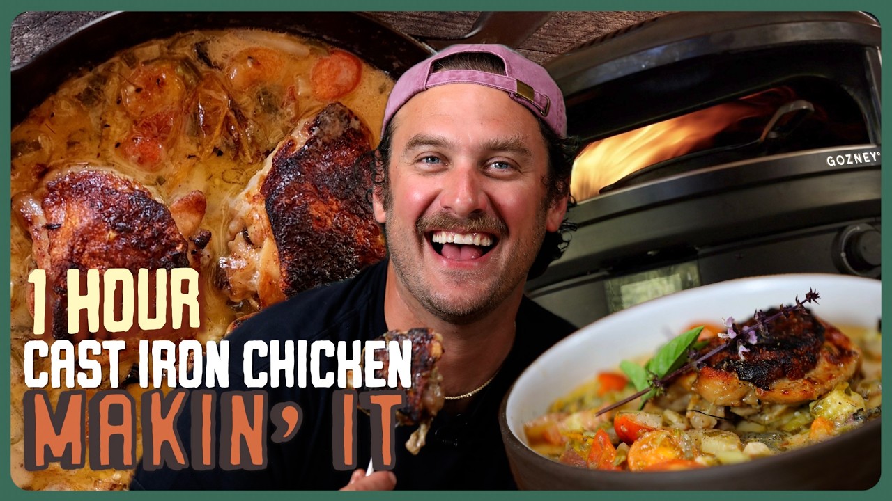How to make an easy cast iron skillet chicken thigh dinner