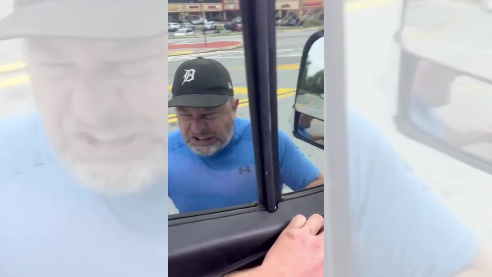 Road rage suspect seen beating on car, shouting in Cobb traffic