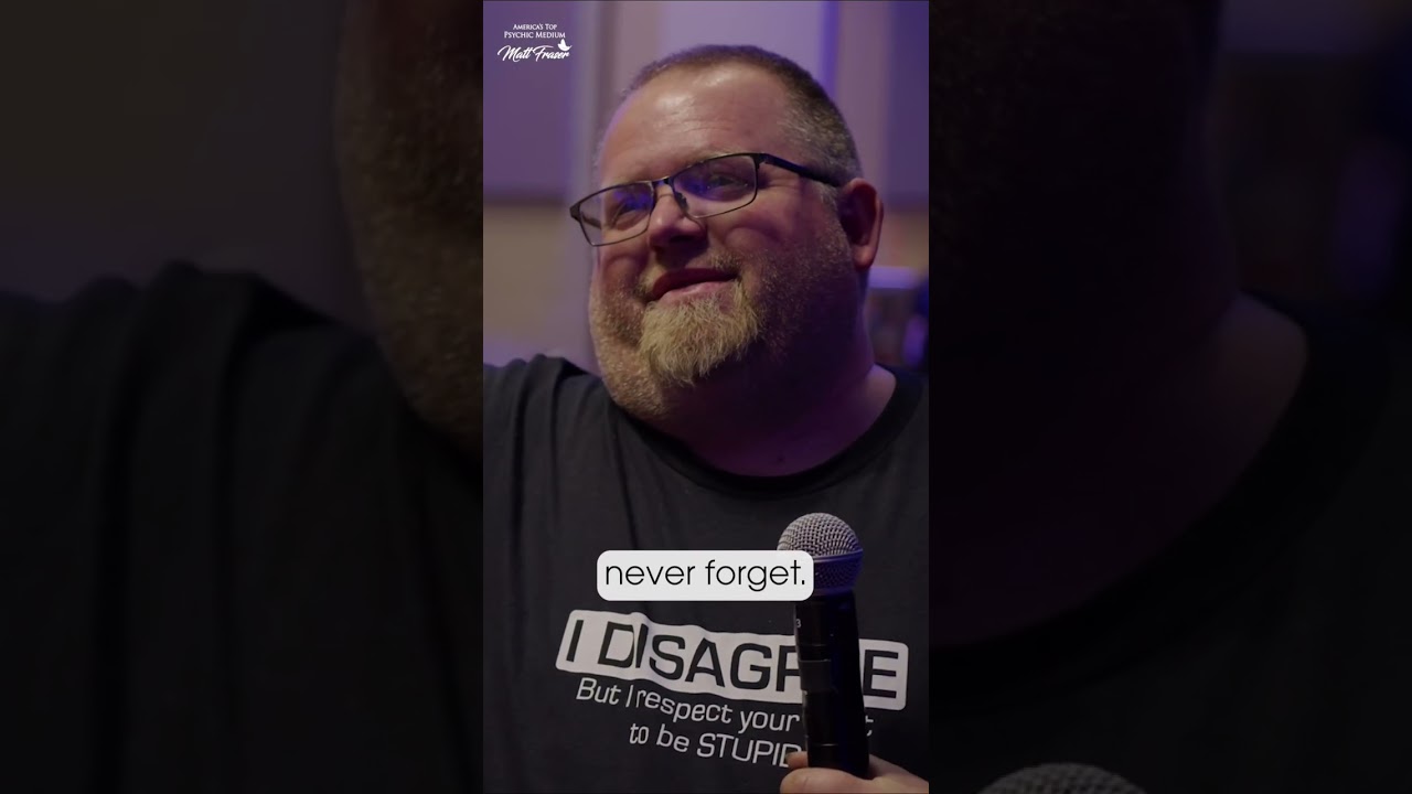 Watch a medium connect with a friend living on the other side