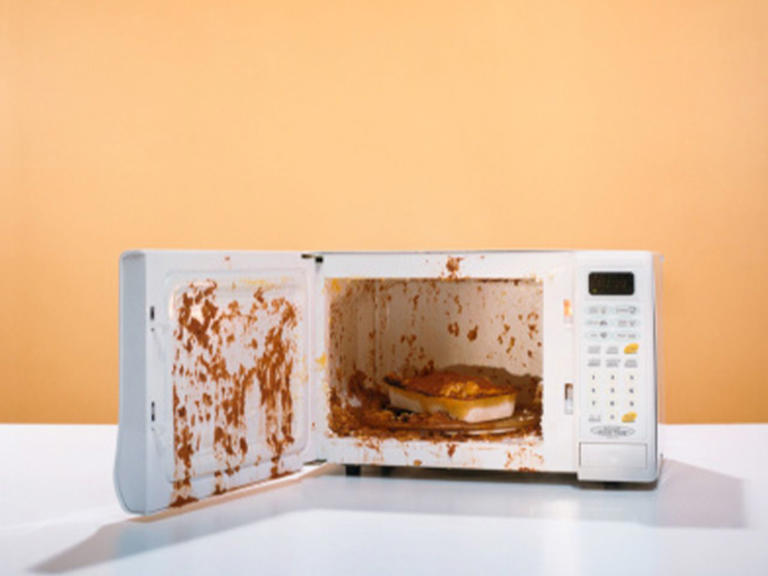 How to clean microwave turntables to prevent burnt-on messes