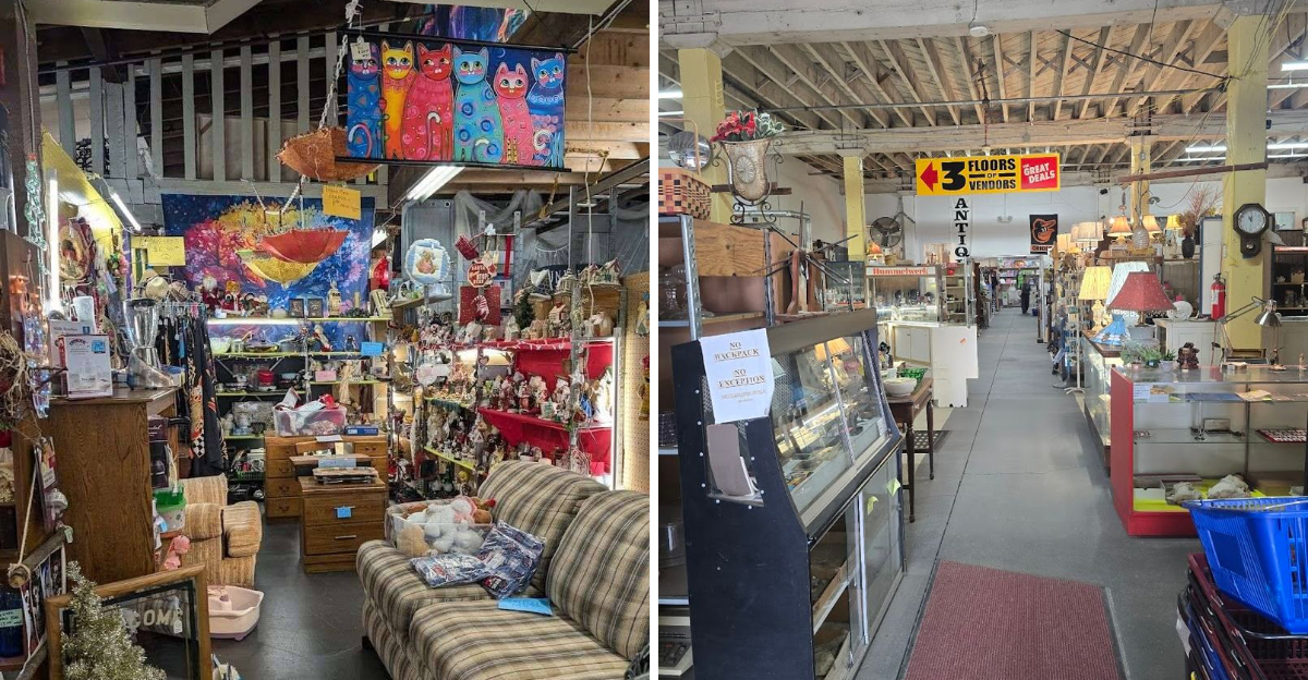 The gigantic 3-story flea market in Maryland where $30 loads your trunk ...