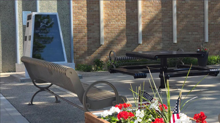 Community dedicates Master Sergeant Mark McCowan memorial to 25 ...